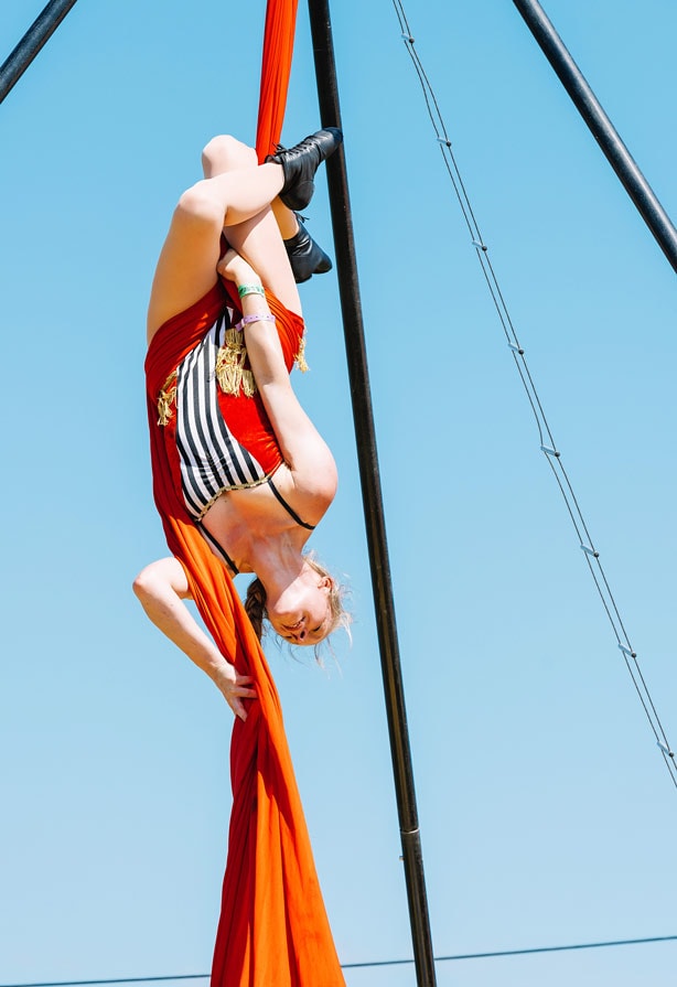 Wychwood Festival: Aerial Show and Workshop